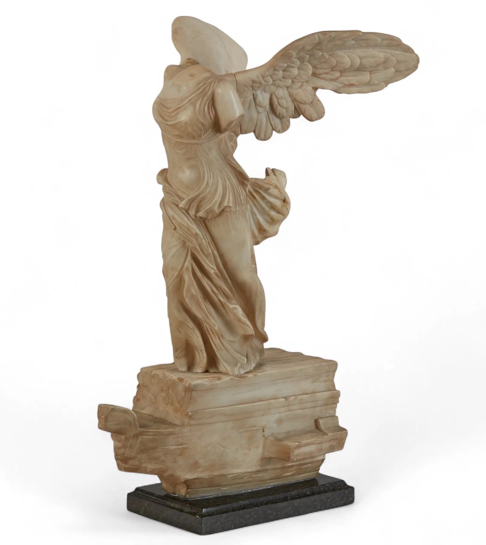 Alabaster Model of the Nike of Samothrace – Anthonys Fine Art & Antiques