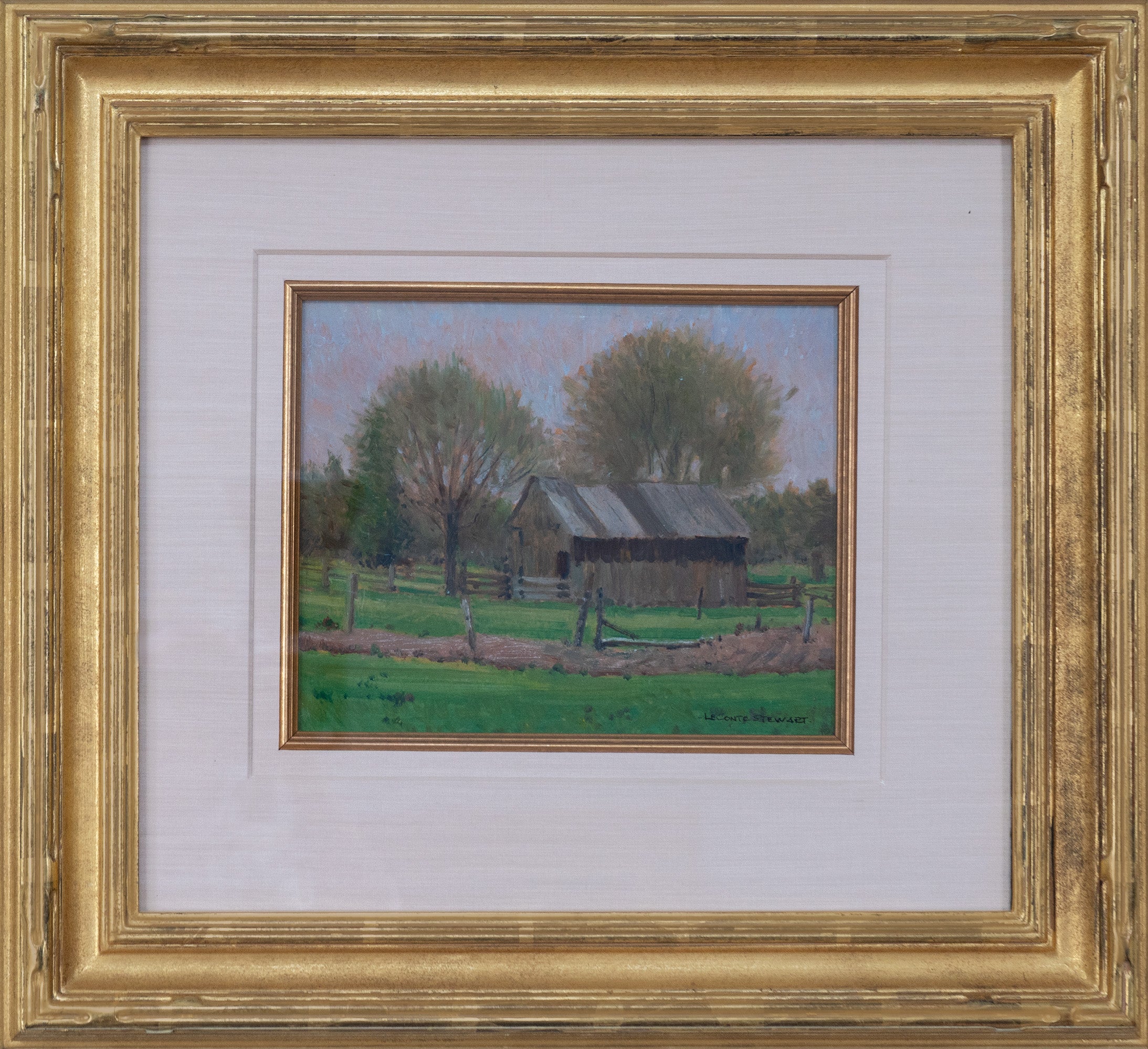 Barnyard Scene by Leconte Stewart – Anthonys Fine Art & Antiques