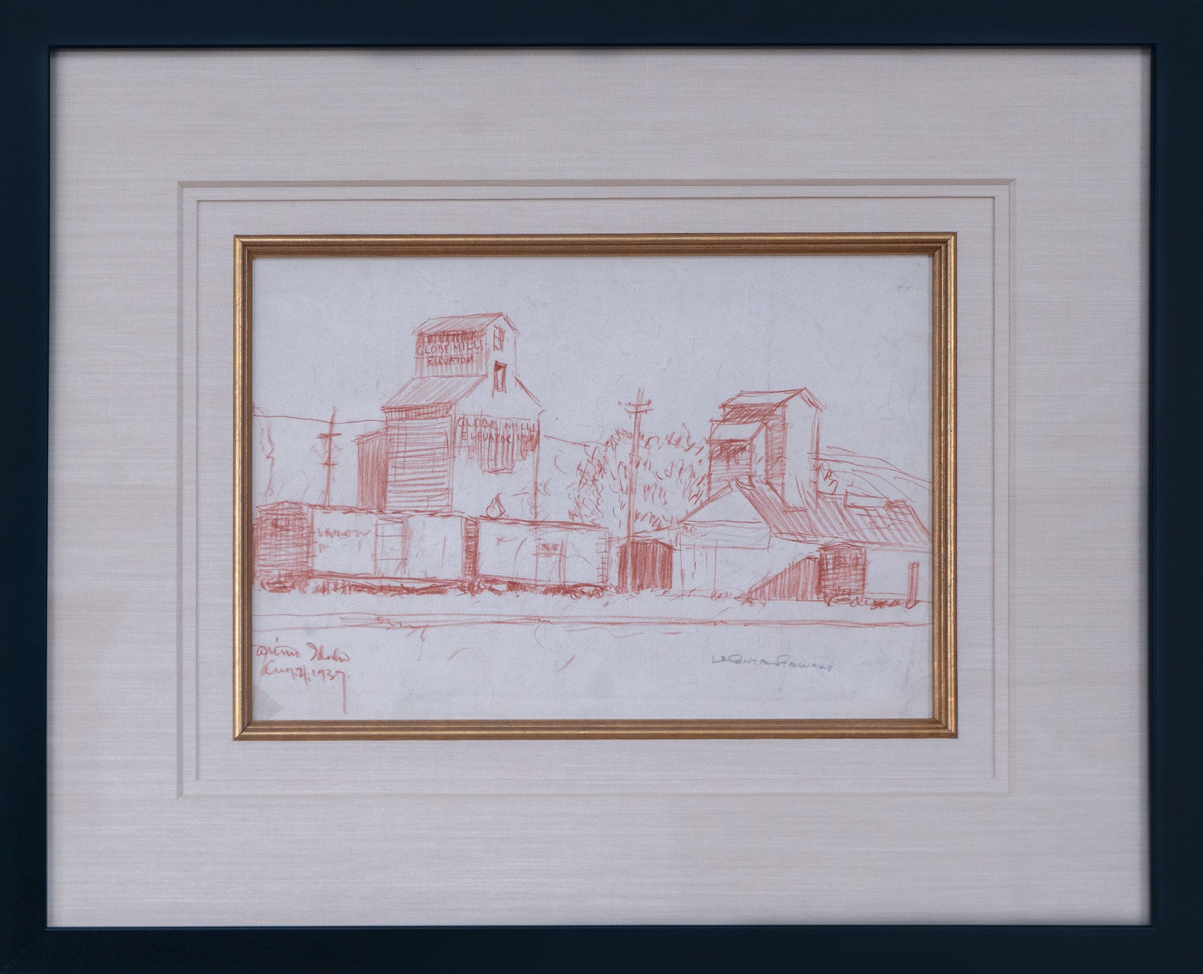 Grain Elevators, Arimo, Idaho by Leconte Stewart – Anthonys Fine Art ...