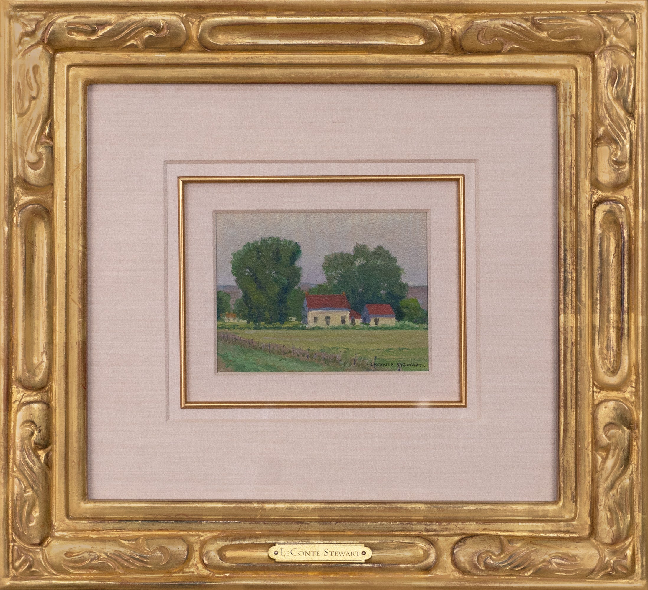 Farmstead with Red Roofs by Leconte Stewart – Anthonys Fine Art & Antiques