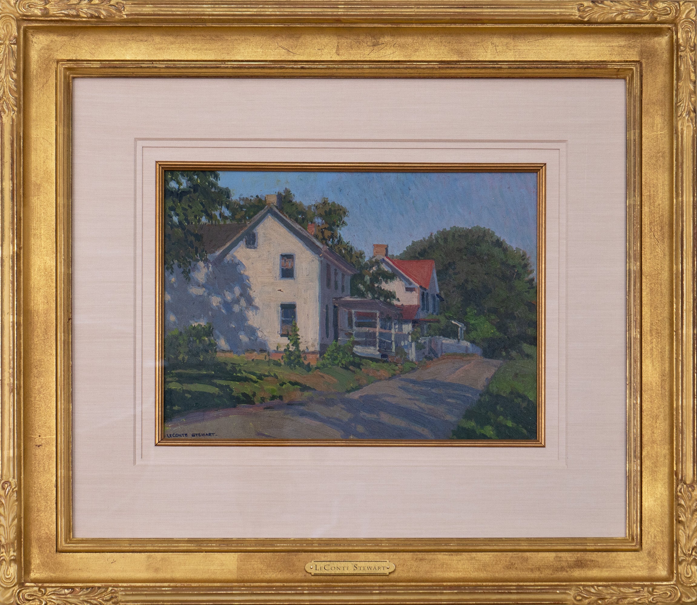 Houses in Sunlight by Leconte Stewart – Anthonys Fine Art & Antiques
