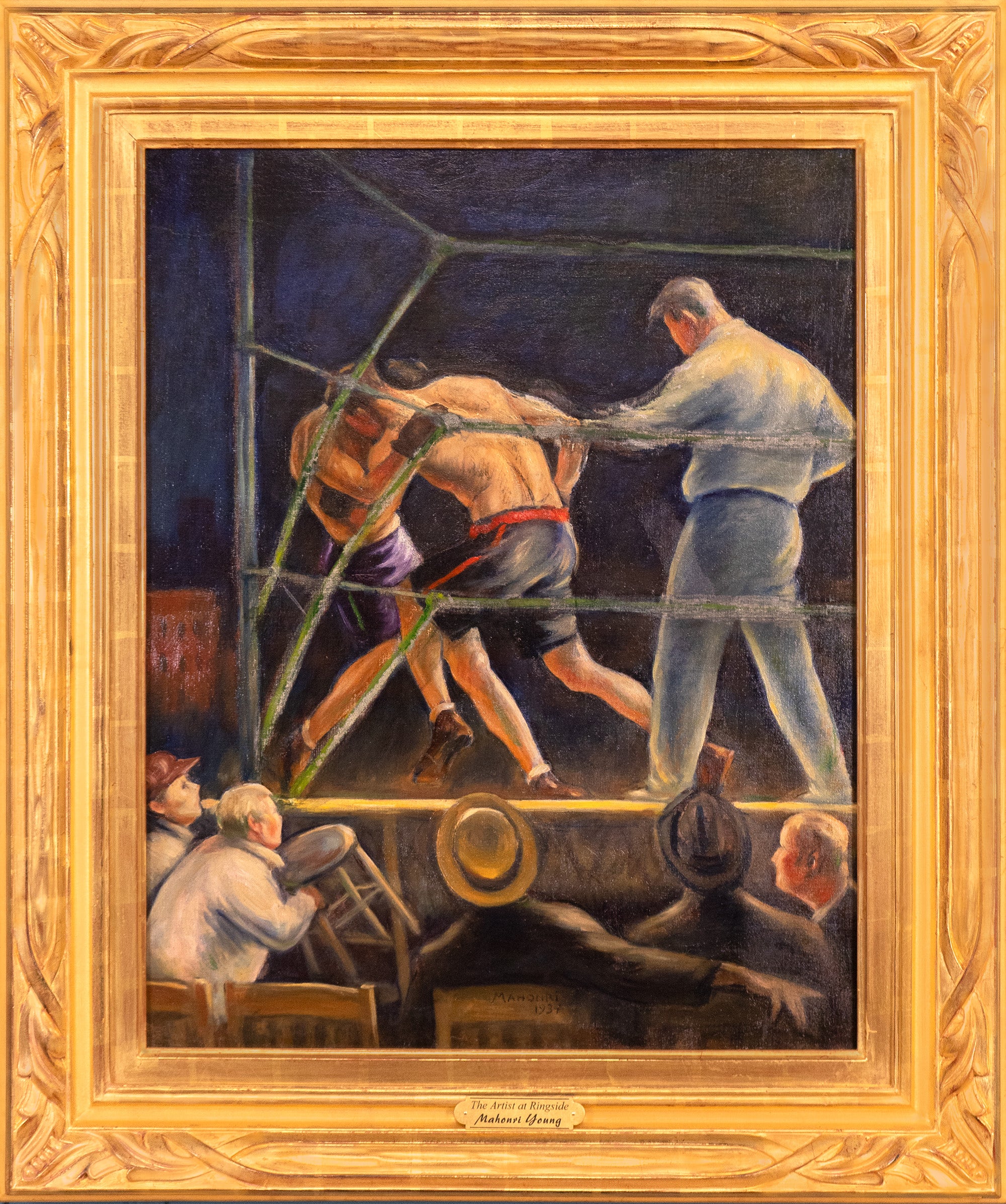 The Artist at Ringside, (1934) by Mahonri Young – Anthonys Fine Art ...