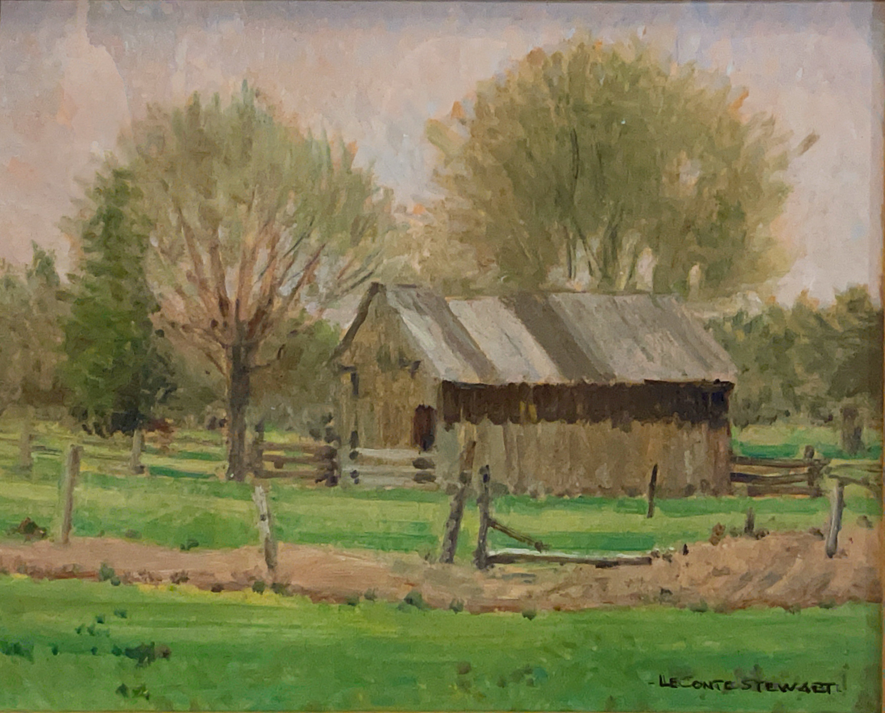 Untitled (Barn) by LeConte Stewart – Anthonys Fine Art & Antiques