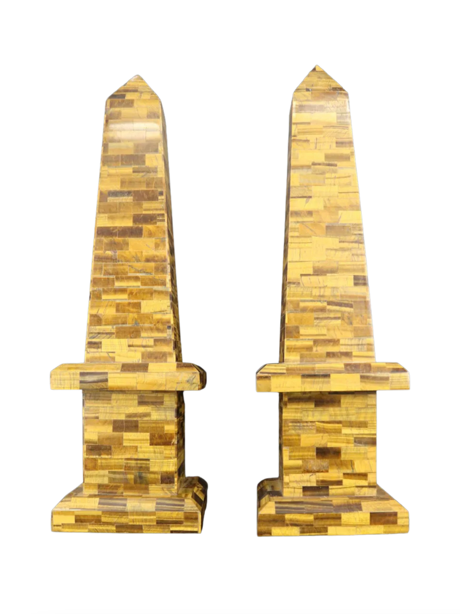Pair of Tiger's Eye Obelisks – Anthonys Fine Art & Antiques