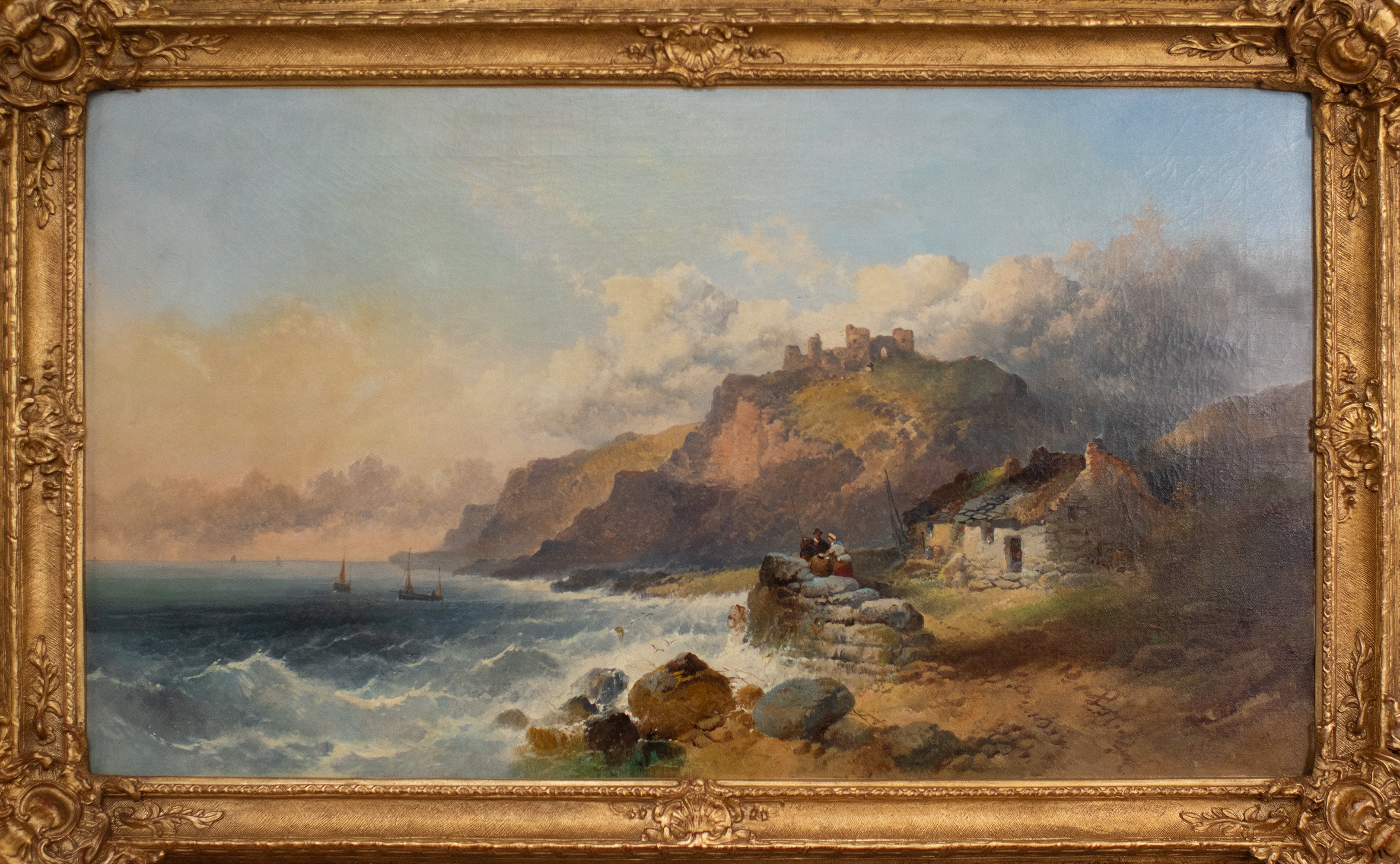The Fisherman’s Cottage, (1870) by Joseph Horlor – Anthonys Fine Art ...