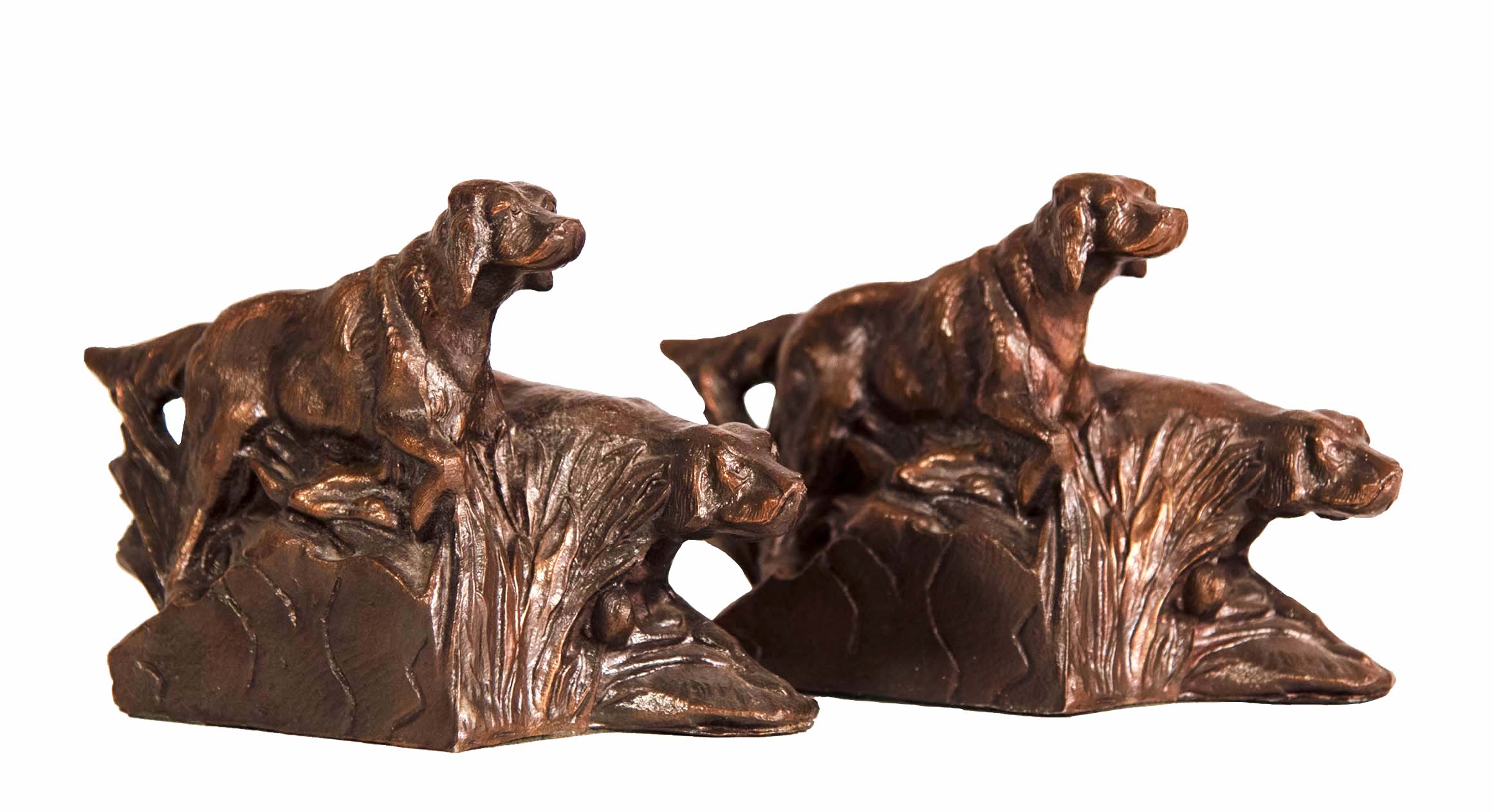 Pair of Bronze Dog Bookends – Anthonys Fine Art & Antiques