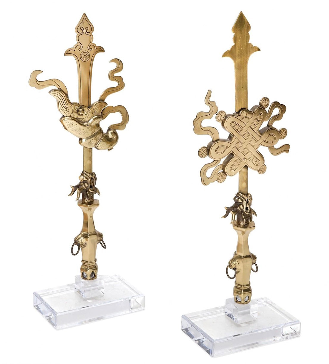 Two Chinese Auspicious Temple Emblems – Anthonys Fine Art & Antiques