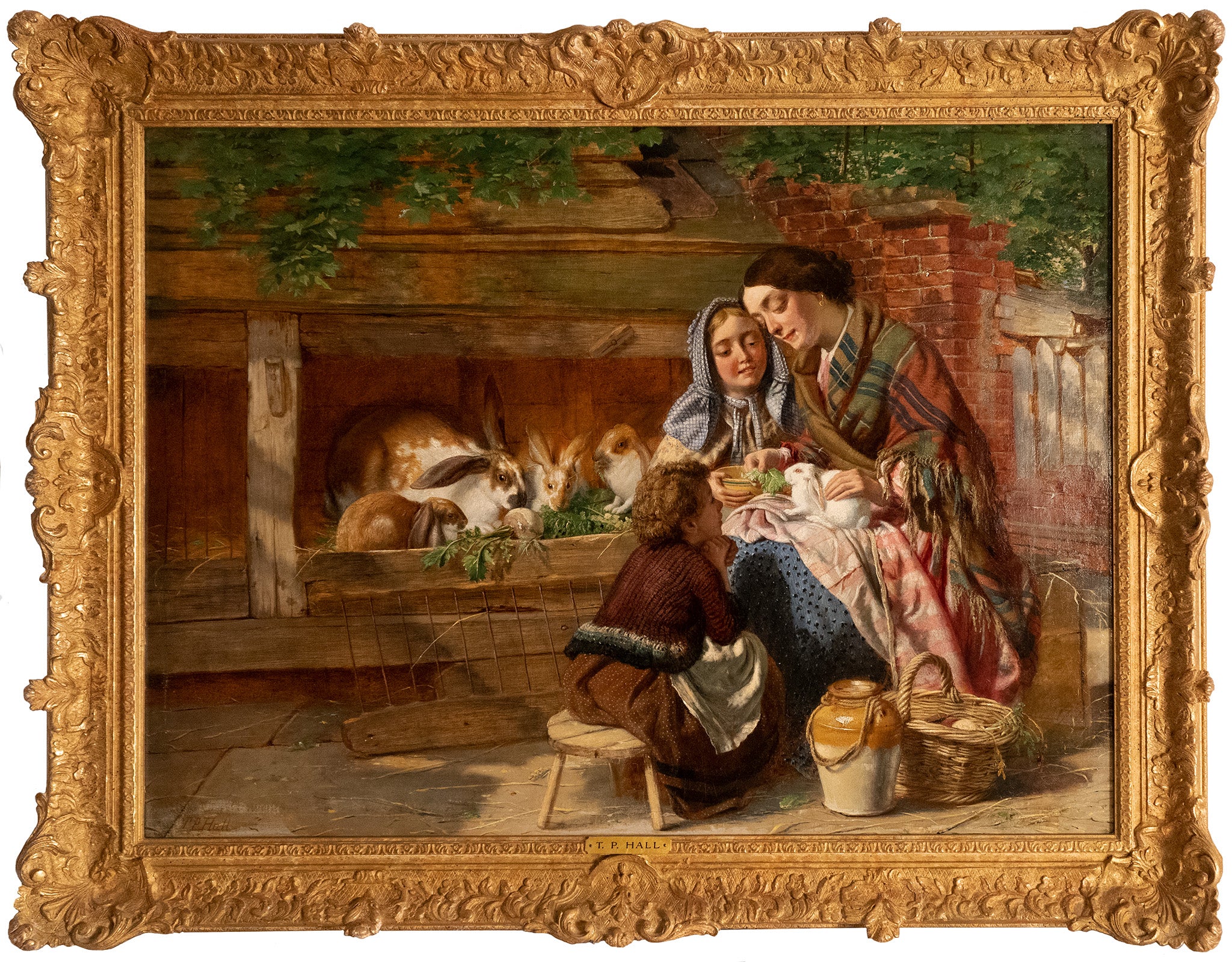 Feeding the Bunnies by Thomas P. Hall – Anthonys Fine Art & Antiques