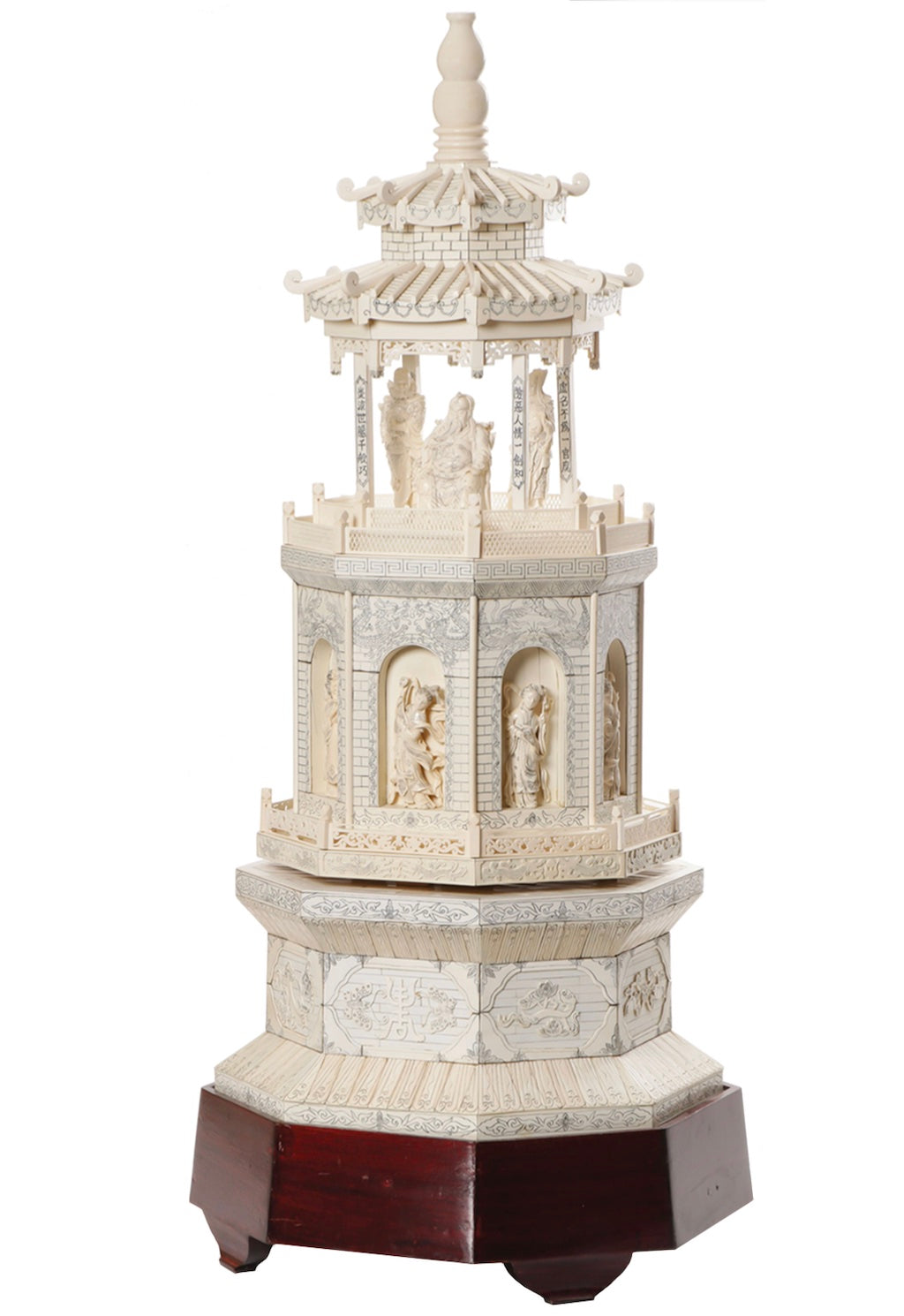 Chinese Carved Bone Temple – Anthonys Fine Art & Antiques