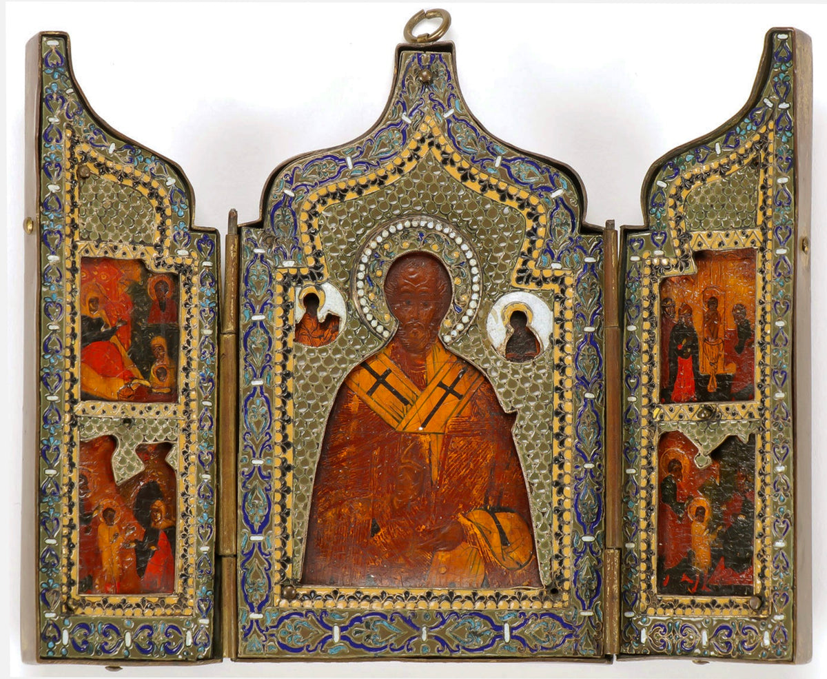 19th Century Russian Icon Triptych#N##N# #N##N# #N##N# #N# – Anthonys Fine Art & Antiques