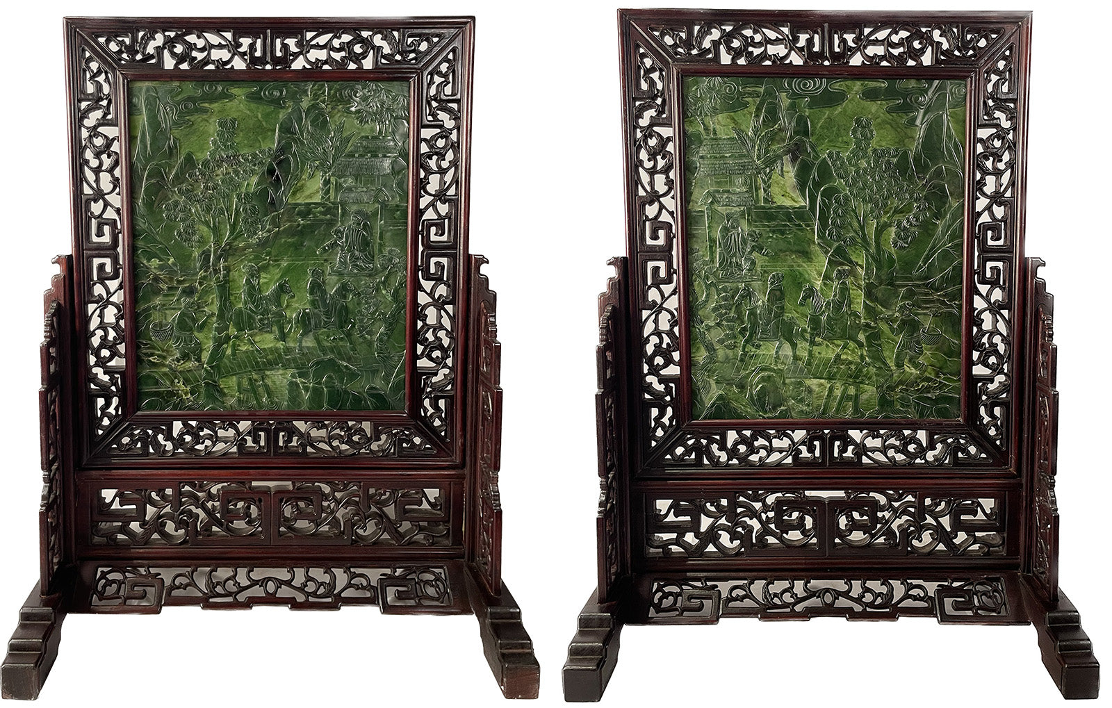 Pair of Chinese Carved Jade Table Screens – Anthonys Fine Art & Antiques