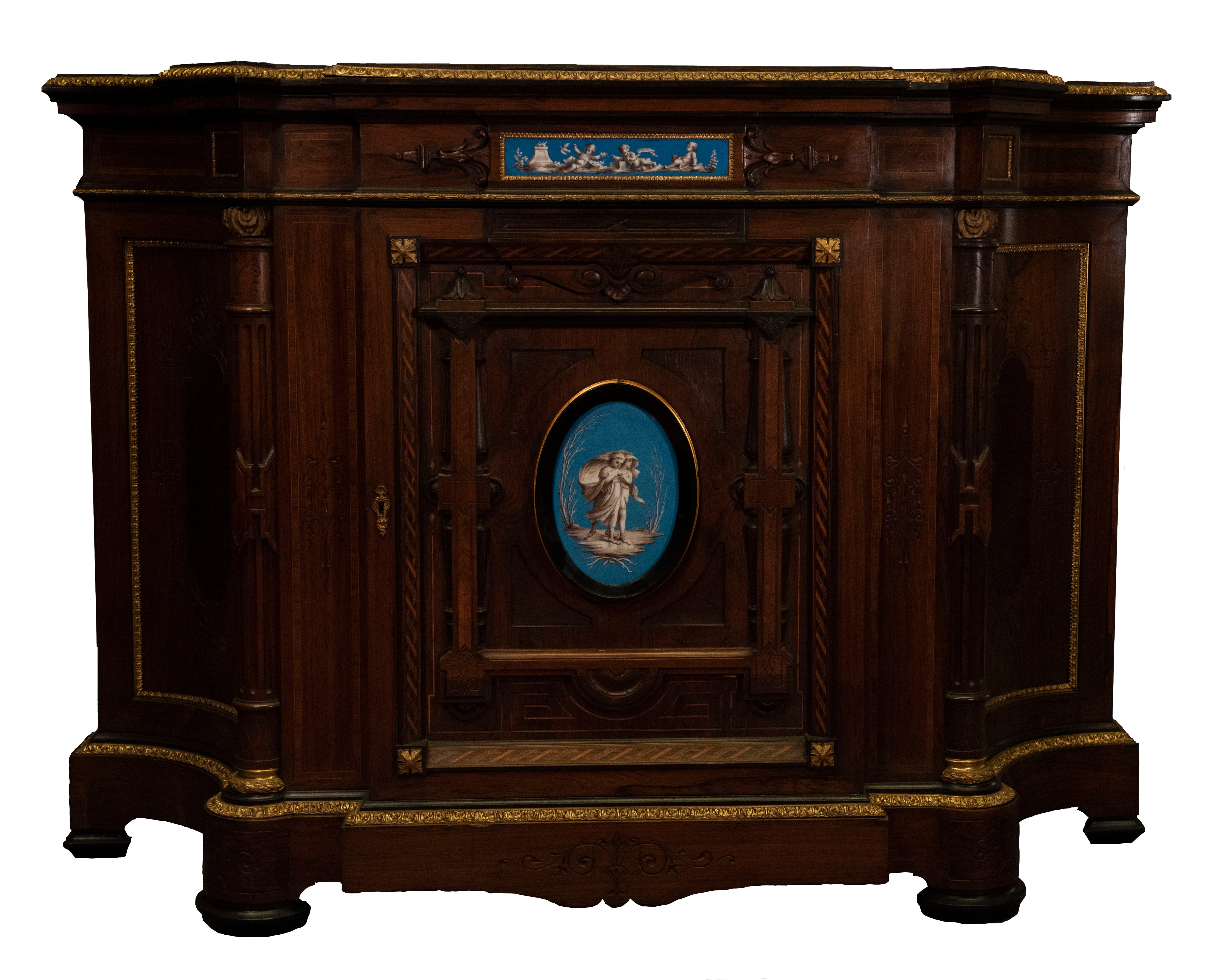 American Victorian Console Cabinet – Anthonys Fine Art & Antiques